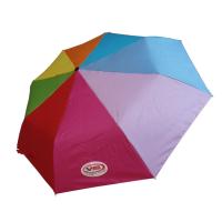 China Foldable Rainbow Pongee Auto Open And Close Umbrella 21