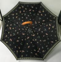 China 190T Pongee Manual Open Wooden Shaft Umbrella 23 Inch 8 Ribs Full Color Printing for sale