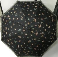 China 190T Pongee Manual Open Wooden Shaft Umbrella 23 Inch 8 Ribs Full Color Printing for sale