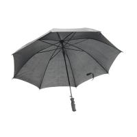 China 8mm Metal Shaft Pongee Stick Umbrella Auto Open Close Plastic Handle for sale