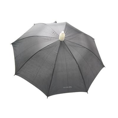 China 8mm Metal Shaft Pongee Stick Umbrella Auto Open Close Plastic Handle for sale