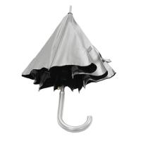China 8mm Metal Shaft Pongee UV Coating Umbrella With J Handle for sale