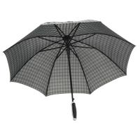 China Pongee Fabric Straight Windproof Waterproof Umbrella 8mm Metal Shaft Auto Open Close for sale