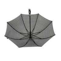 China Pongee Fabric Straight Windproof Waterproof Umbrella 8mm Metal Shaft Auto Open Close for sale