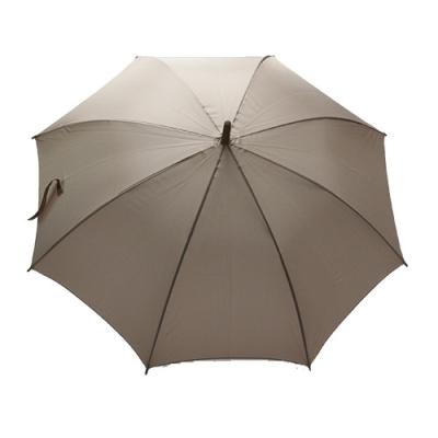 China 8mm Metal Shaft Auto Open Close Pongee Umbrella with Wooden J Handle for sale