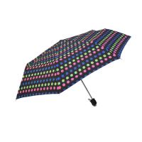 China Manual Open pongee 3 Folding Umbrella With Tote Bag for sale