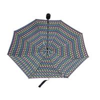 China Manual Open pongee 3 Folding Umbrella With Tote Bag for sale