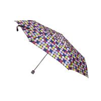 China Full Color Printing Pongee 190T Mini Ladies Folding Umbrella 21 Inch TUV Approved for sale