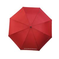 China RPET Pongee Custom Logo Umbrella Diameter 105CM With Plastic J Handle for sale