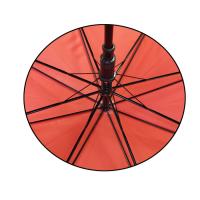 China RPET Pongee Custom Logo Umbrella Diameter 105CM With Plastic J Handle for sale