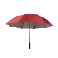 China UV Protection 190T Polyester Fabric Straight Umbrella With Silver Coating for sale