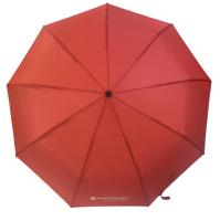 China 9 Fiberglass Ribs Three Folding Pongee Fabric Compact Rain Umbrella for sale