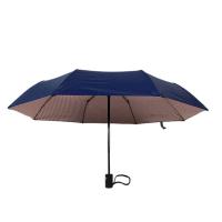 China UPF Coating Automatic Folding Umbrella With Double Fiberglass Ribs for sale