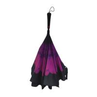 China BSCI Polyester 190T Double Layer Inverted Umbrella With C Shaped Handle for sale