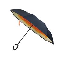 China 23 Inch Full Digital Printing Reverse Inverted Umbrella with C Handle - 8 Panel Metal Frame for sale