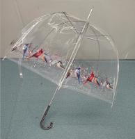 China TUV Automatic Open Clear POE Kids Compact Umbrella 100cm for sale