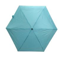China 19 Inch 5 Fold Manual Open Pongee Pocket Umbrella with Fiberglass Ribs for sale