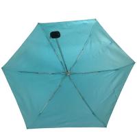 China 19 Inch 5 Fold Manual Open Pongee Pocket Umbrella with Fiberglass Ribs for sale