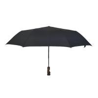 China Auto Open And Close 3 Folding Pongee Windproof Umbrella With Skull Handle for sale