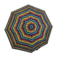 China 21in Rainbow Windproof 3 Folding Umbrella For Travel for sale