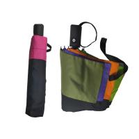 China Unique Handbag Design Sunscreen pongee Ladies Umbrella 3 Fold for sale