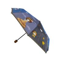 China Digital Printing Manual Open pongee Wood Handle Umbrella for sale