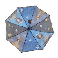 China Digital Printing Manual Open pongee Wood Handle Umbrella for sale