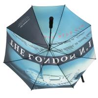 China Digital Printing Diameter 130cm Pongee Manual Open Golf Umbrella for sale