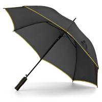 China 120cm Auto Open Golf Umbrella Fiberglass Shaft Pongee Fabric OEM Custom Logo for sale