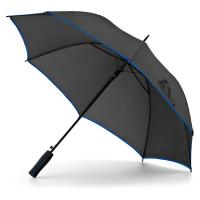 China 120cm Auto Open Golf Umbrella Fiberglass Shaft Pongee Fabric OEM Custom Logo for sale