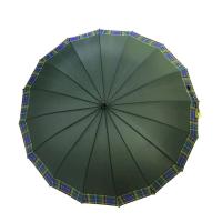 China OEM 24k Straight Windproof Umbrella With Long Handle for sale