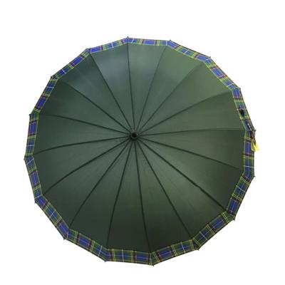 China OEM 24k Straight Windproof Umbrella With Long Handle for sale