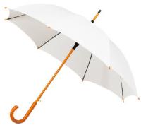 China Auto Open Wooden Shaft Promotion Pongee Umbrella for sale
