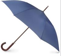 China Auto Open Wooden Shaft Promotion Pongee Umbrella for sale