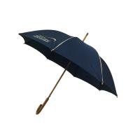 China Auto Open Wooden Shaft Promotion Pongee Umbrella for sale