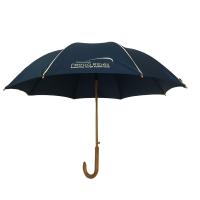 China Open Diameter 103cm Pongee Fabric Wooden J Handle Umbrella for sale