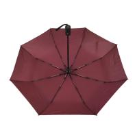 China Windproof Fiberglass Rib 190T Polyester Foldable Travel Umbrella for sale