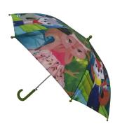 China Auto Open Children Umbrella 72cm Metal Frame Pongee Fabric Custom Logo for sale