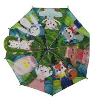 China Auto Open Children Umbrella 72cm Metal Frame Pongee Fabric Custom Logo for sale