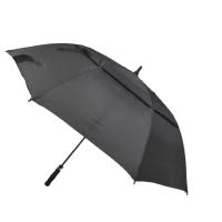 China Windproof Double Layer Pongee Automatic Golf Umbrella 30 Inch 8 Ribs for Men for sale