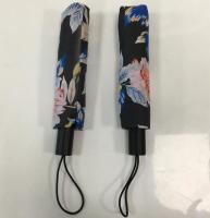 China BSCI Wooden Handle Pocket Size Umbrella Diameter 93cm With Rolling Printing for sale