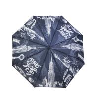 China Digital Printing 21inch Pongee 190T 3 Folding Umbrella OEM for sale