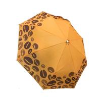 China SGS Compact Portable Polyester 190T 3 Folding UV Umbrella With Custom Logo for sale