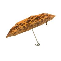 China SGS Compact Portable Polyester 190T 3 Folding UV Umbrella With Custom Logo for sale