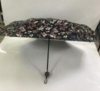 China 190T Polyester 8 Metal Ribs Pocket Umbrella 21 Inch Folding Manual Open Metal Frame for sale