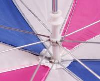 China Solid Color Pongee 8mm Metal Shaft Manual Open Kids Umbrella for sale