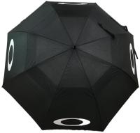 China Pongee Manual Open Double Layer Golf Umbrella With Fiberglass Ribs for sale
