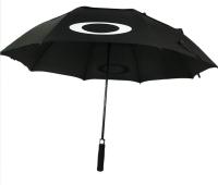 China Pongee Manual Open Double Layer Golf Umbrella With Fiberglass Ribs for sale