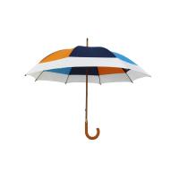 China Custom Logo Windproof 23inch Wooden Stick Umbrella for sale