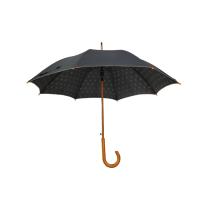 China Auto Open Straight Wooden Handle Sunshade Umbrella 23 inch 25 inch Heat Transfer Printing for sale